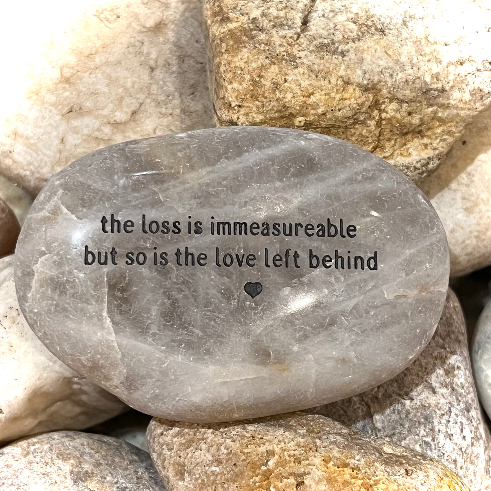 Sympathy Gifts | Engraved Rocks | Quotes for Grieving