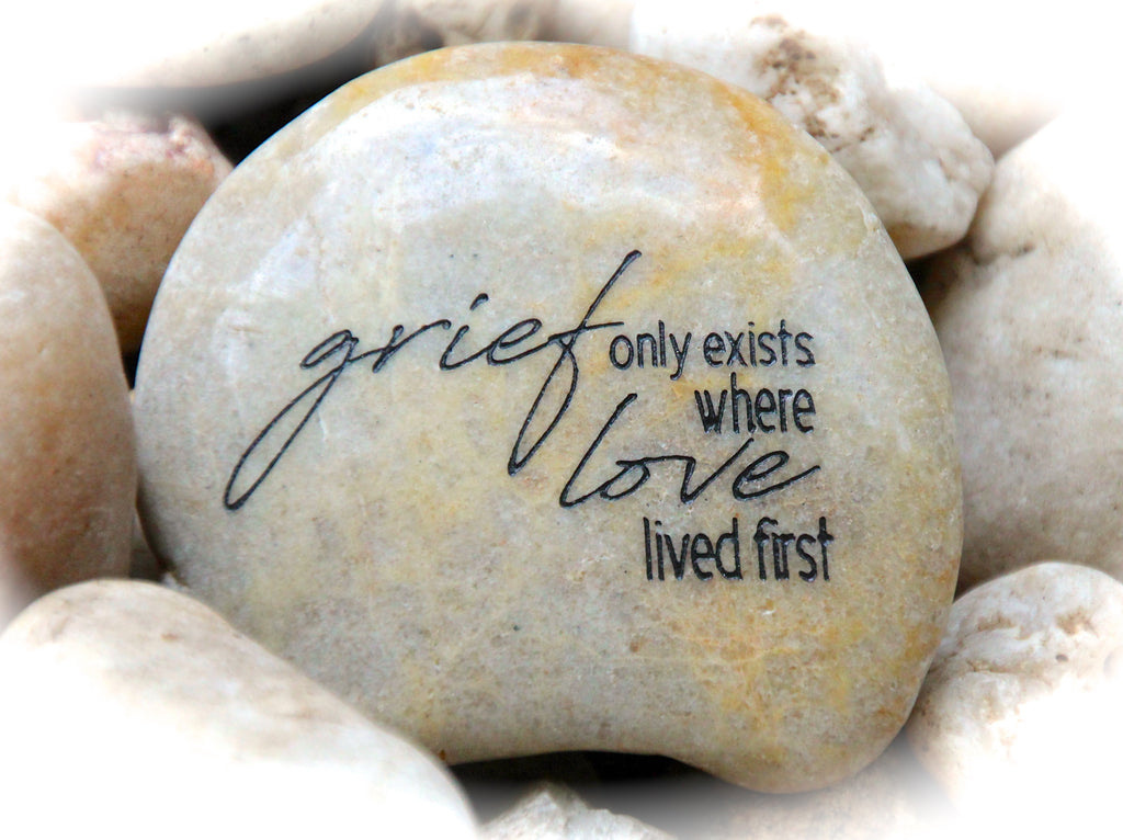 Sympathy Gifts | Engraved Rocks | Quotes for Grieving – Karmic Stones